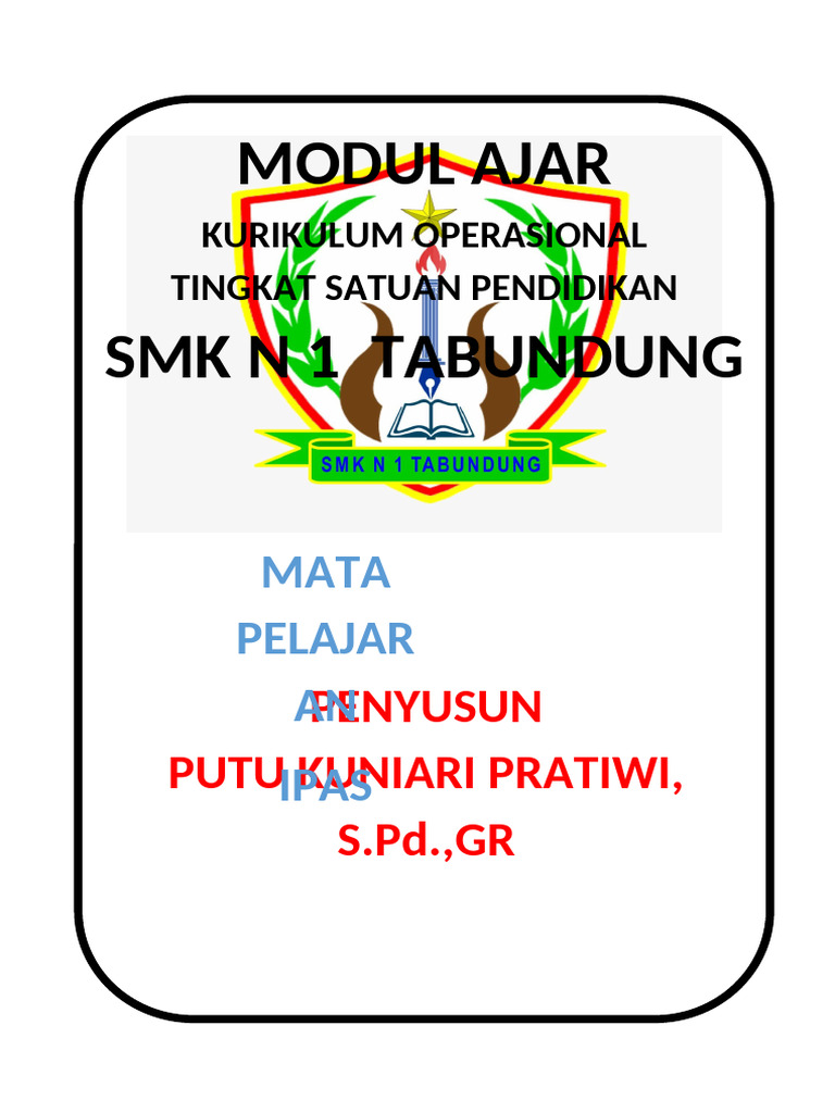 Modul Ajar Projek Ipas 1 New | PDF