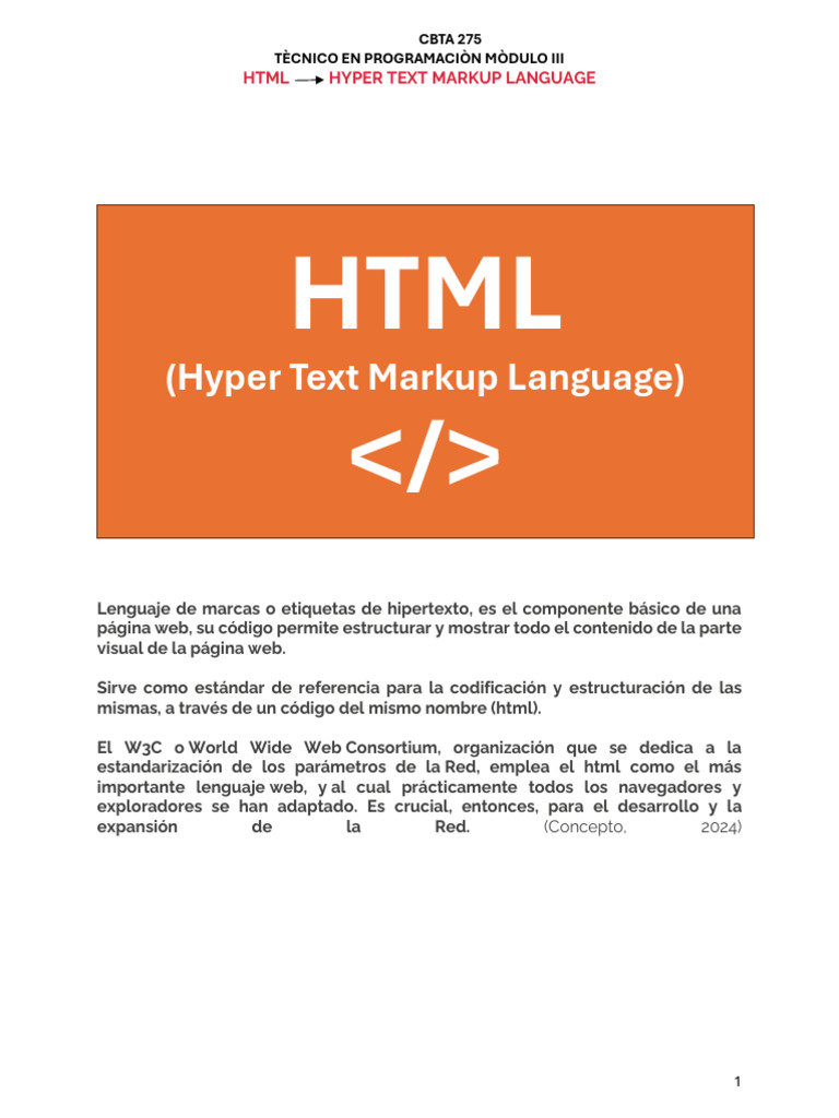 HTML Listado de Etiquetas | PDF