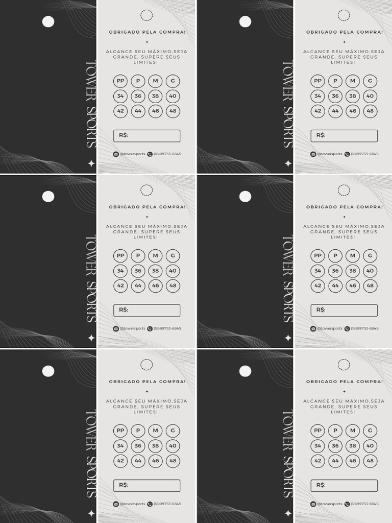 Folha A4 Tabela de Medidas Simples Claro | PDF