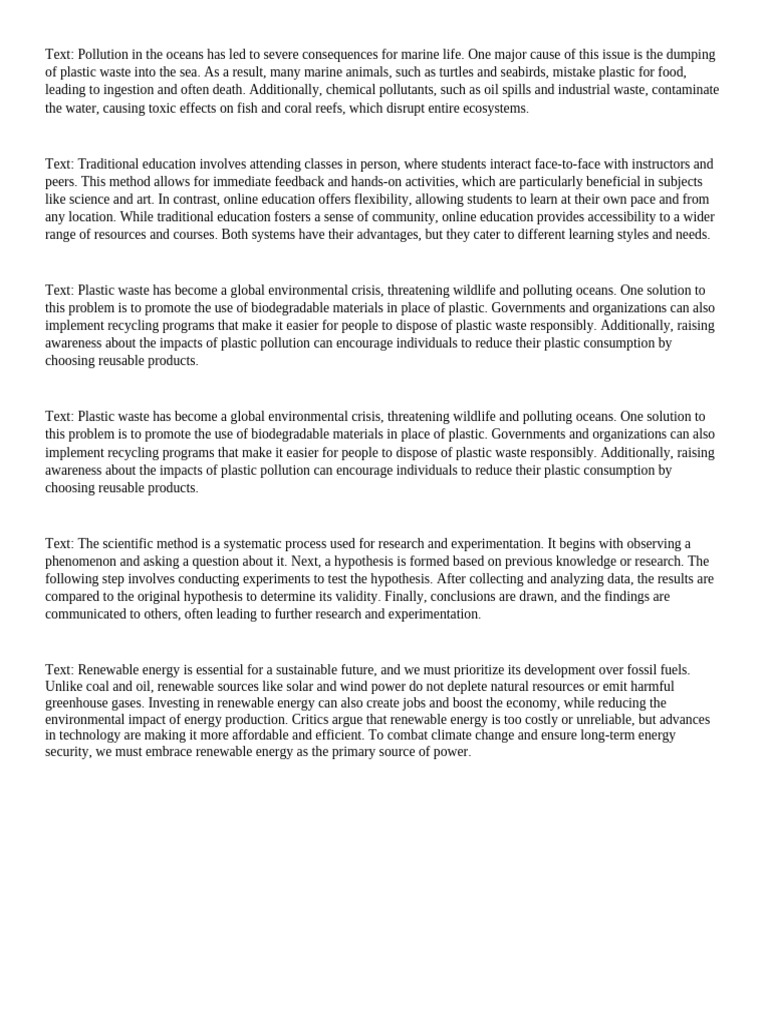 Types of Textual Structures in Academic Text Examples With No Clues | PDF