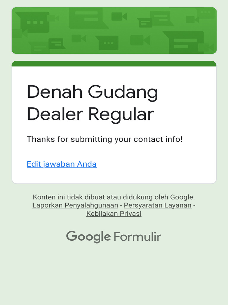 Denah Gudang Dealer Regular | PDF