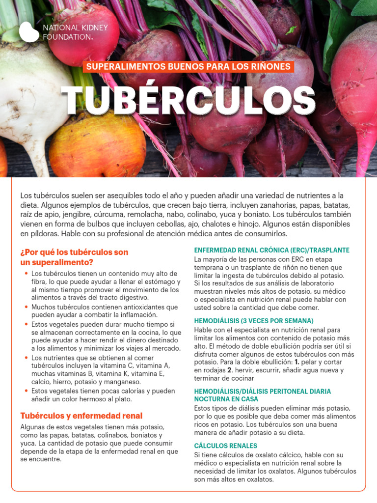 Root Vegetables Spanish | PDF