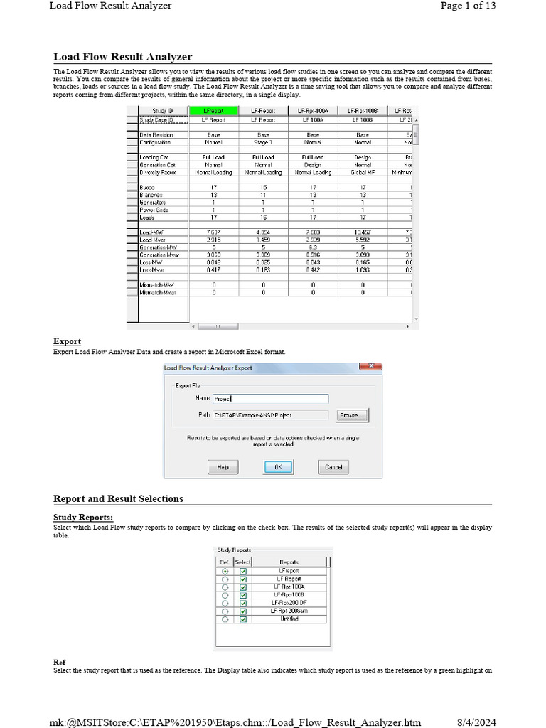 COmo Analizar Os Dados Load Flow | PDF