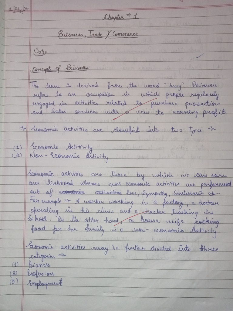 BST Chapter 1 Notes | PDF