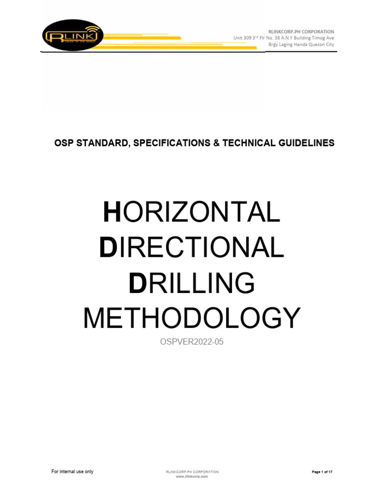 RLINK - HDD Methodology - Ver23-5 | PDF