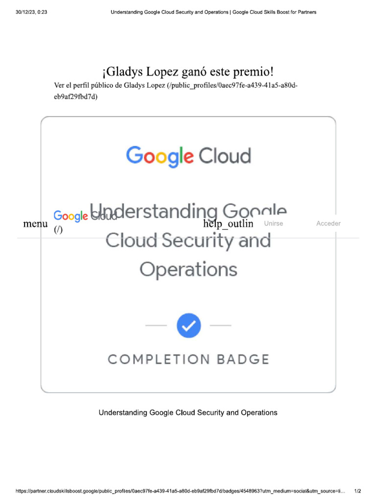 Understanding Google Cloud Security and Operations | PDF