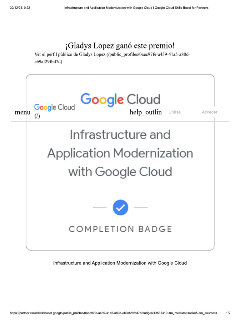 Infrastructure and Application Modernization With Google Cloud | PDF