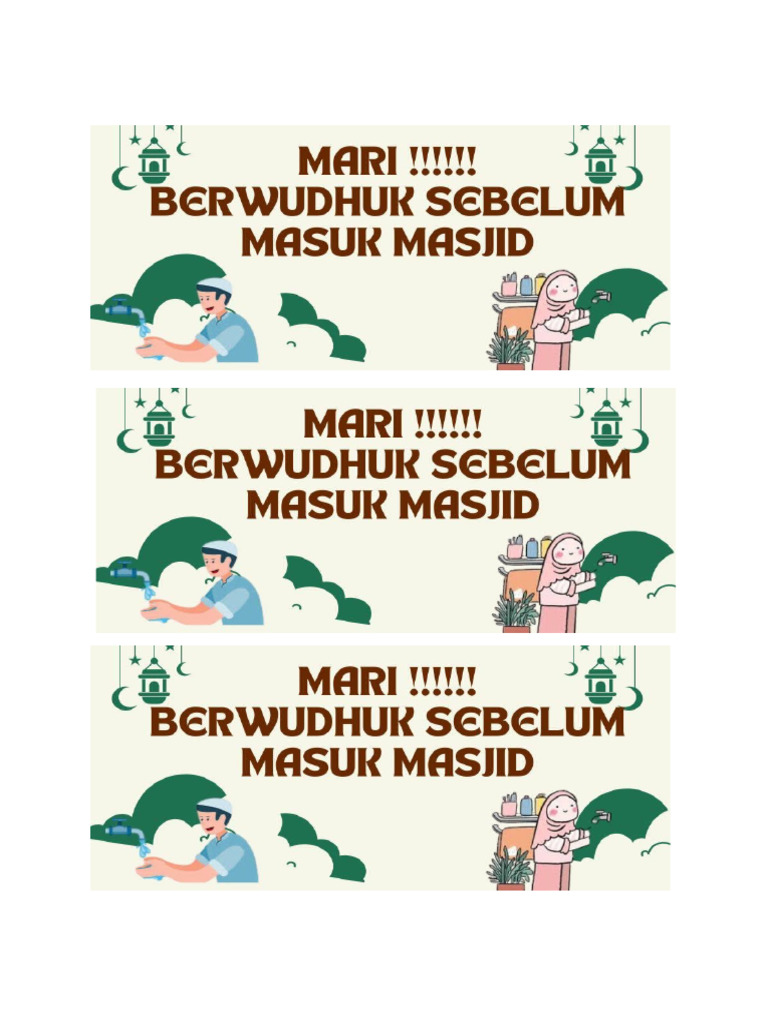 Sticker Wudhuk | PDF