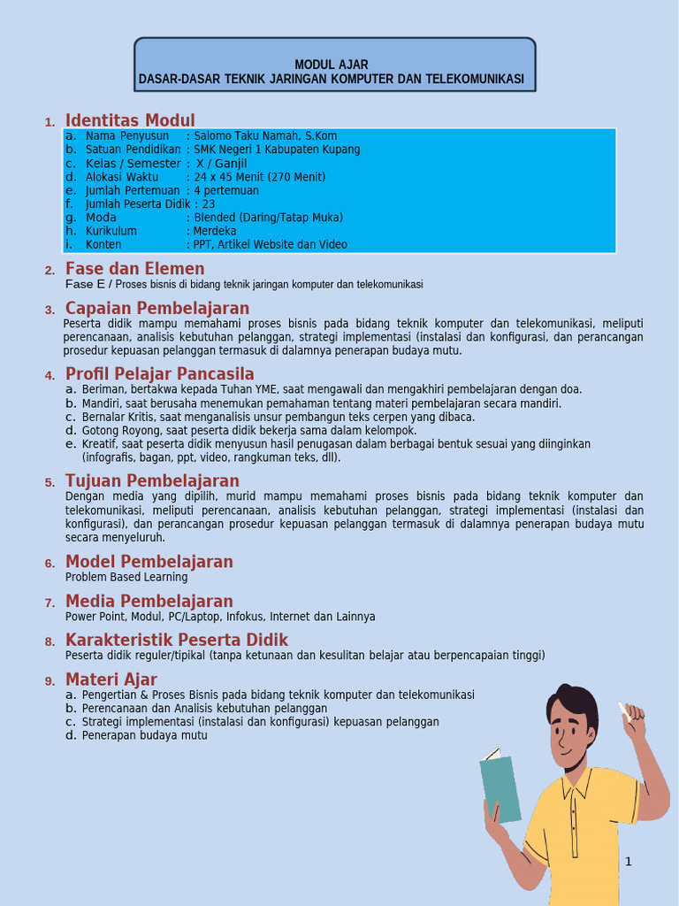 Modul Ajar Proses Bisnis TJKT Perbaikan | PDF