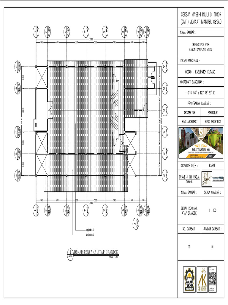 Gambar Rencana Atap Dan Detail FIX | PDF