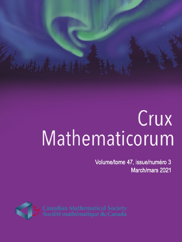 CRUX - Mar2021 | PDF | Mathematical Concepts | Discrete Mathematics