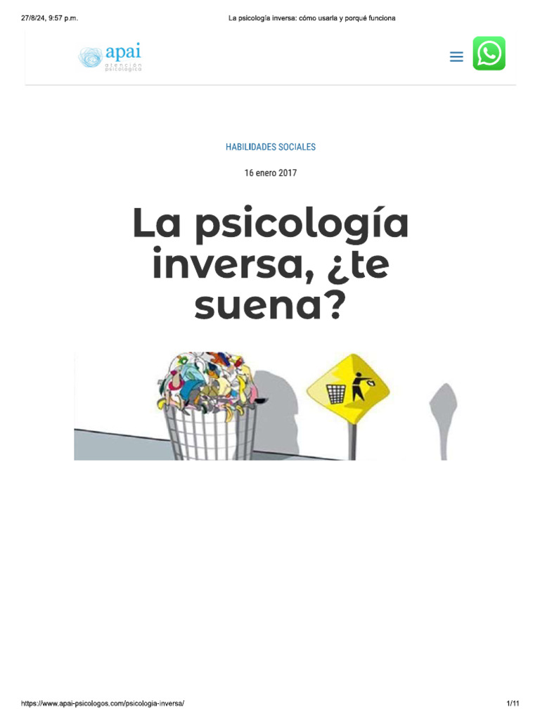 Psicologia Inversa | PDF