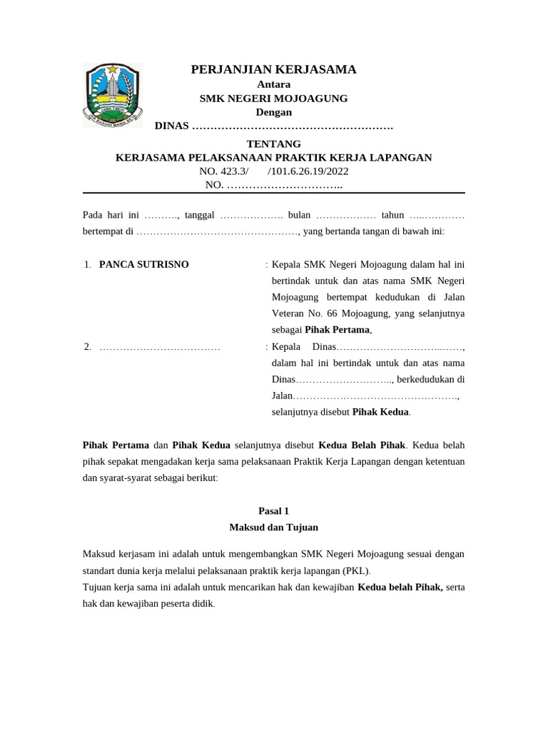 Blanko Mou PKL | PDF