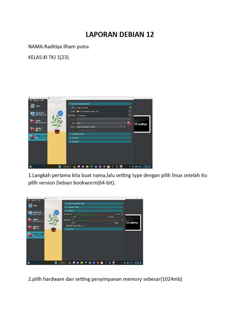 Tutorial Instalasi Debian 12 | PDF | Game & Aktivitas | Komputer
