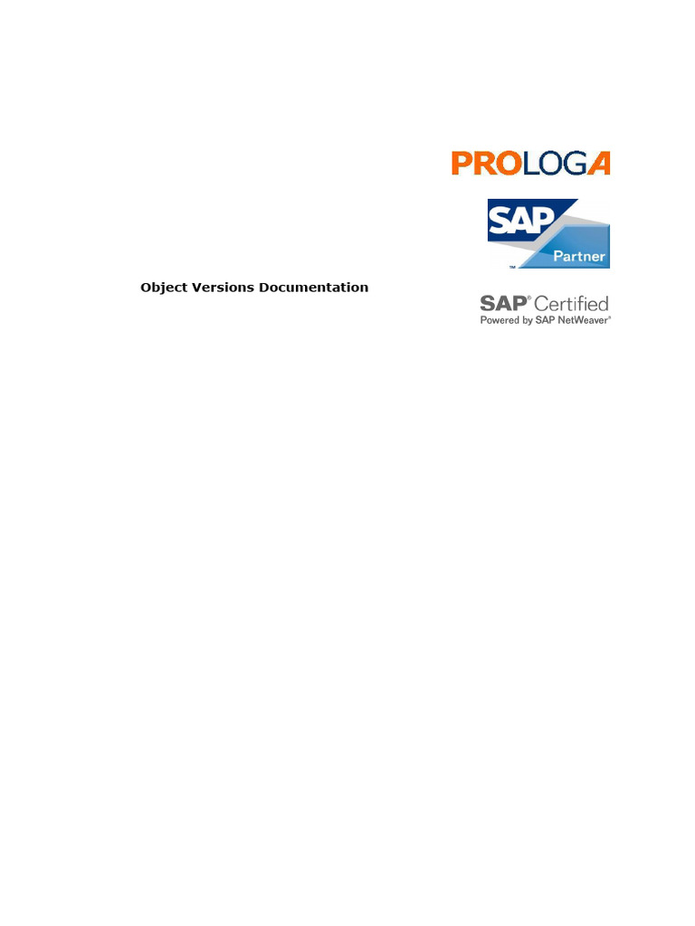 Object Versions Documentation | PDF Object Versions Documentation | PDF
