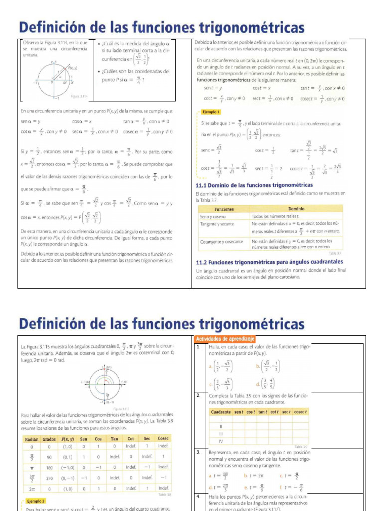 Guia de Aprendizaje 06 - Funcion Trigonometrica | PDF