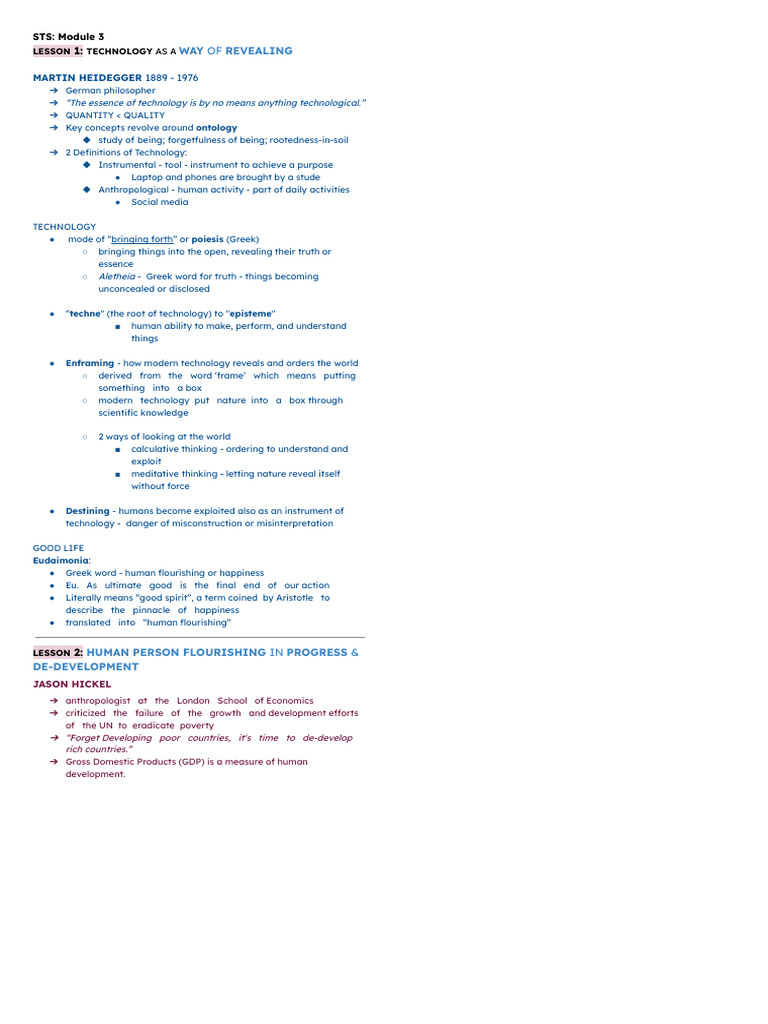 STS - Module 3 | PDF