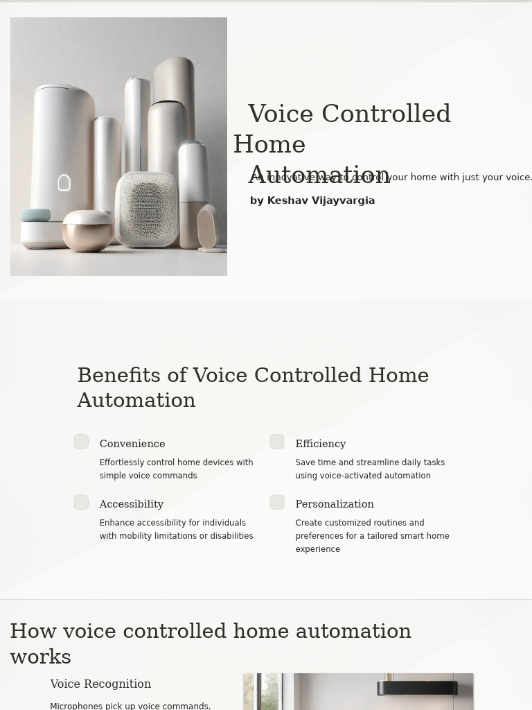 Voice Controlled Home Automation | PDF