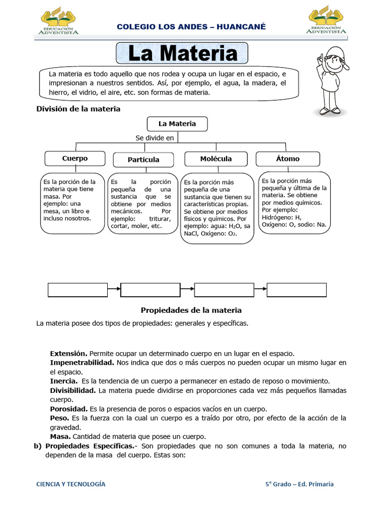 La Materia 5to. Grado Primaria 2 | PDF