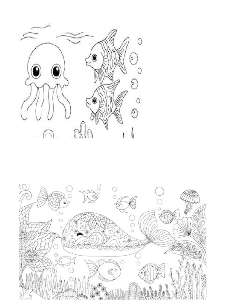Para Imprimir Animales Marinos | PDF