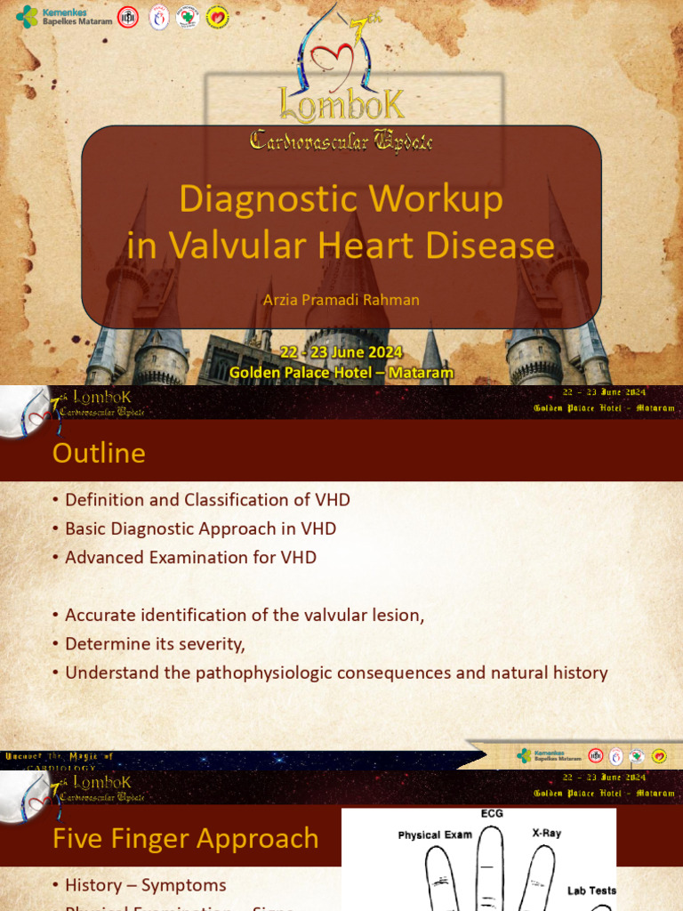 Diagnostic Workup in Valvular Heart Disease: Arzia Pramadi Rahman | PDF