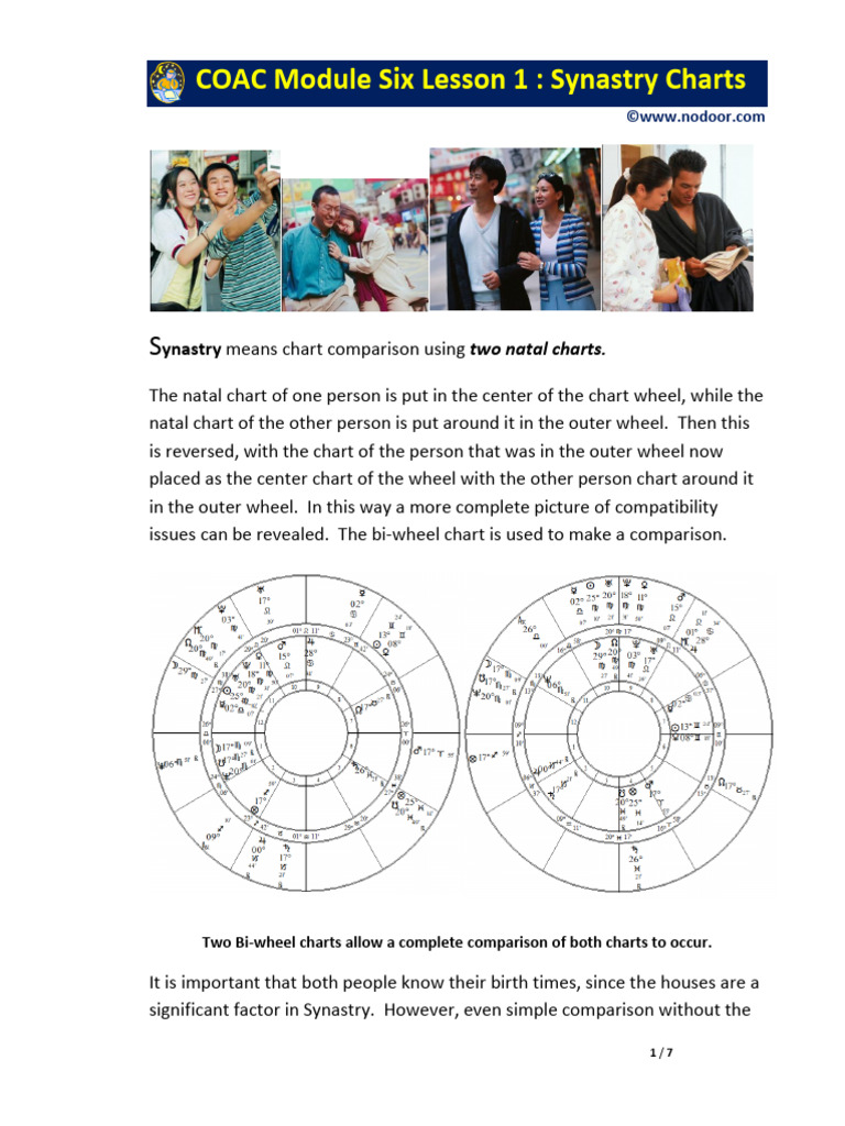 COAC Module 6 Lesson 1 Synastry Charts | PDF