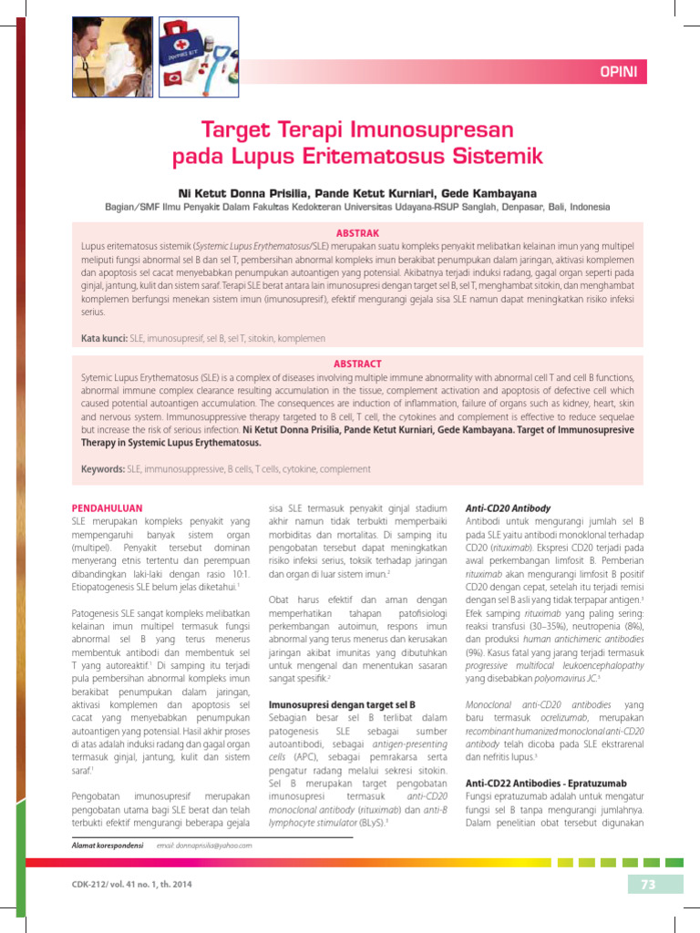 Target Terapi Imunosupresan Pada Lupus e 787bd7ba | PDF