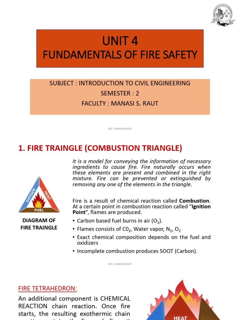 Unit 4 Fire Safety | PDF