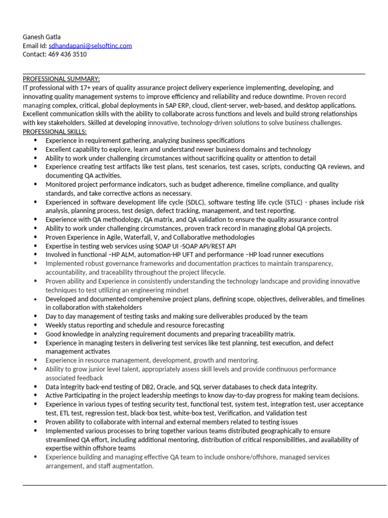 Ganesh Gatla Resume | PDF