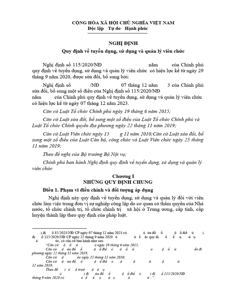 VB hợp nhất 85 và 115 quan ly vien chuc | PDF