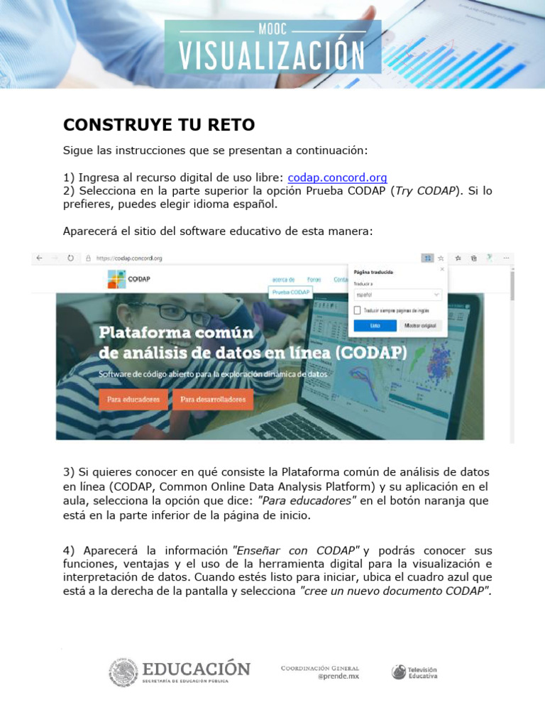 Construye Tu Reto Codap | PDF