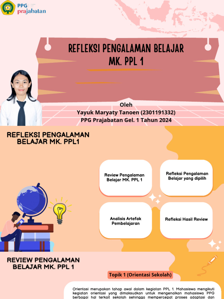 Refleksi Pengalaman Belajar MK. PPL 1 | PDF