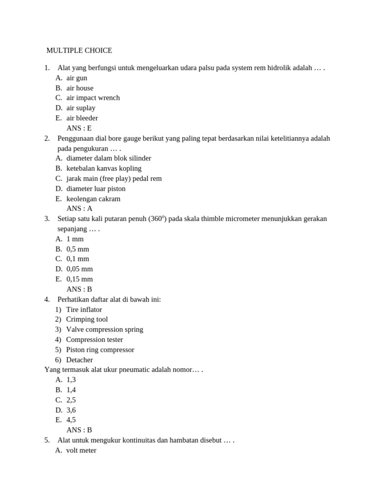 Soal 150 Kelas XI TBSM 2022 | PDF