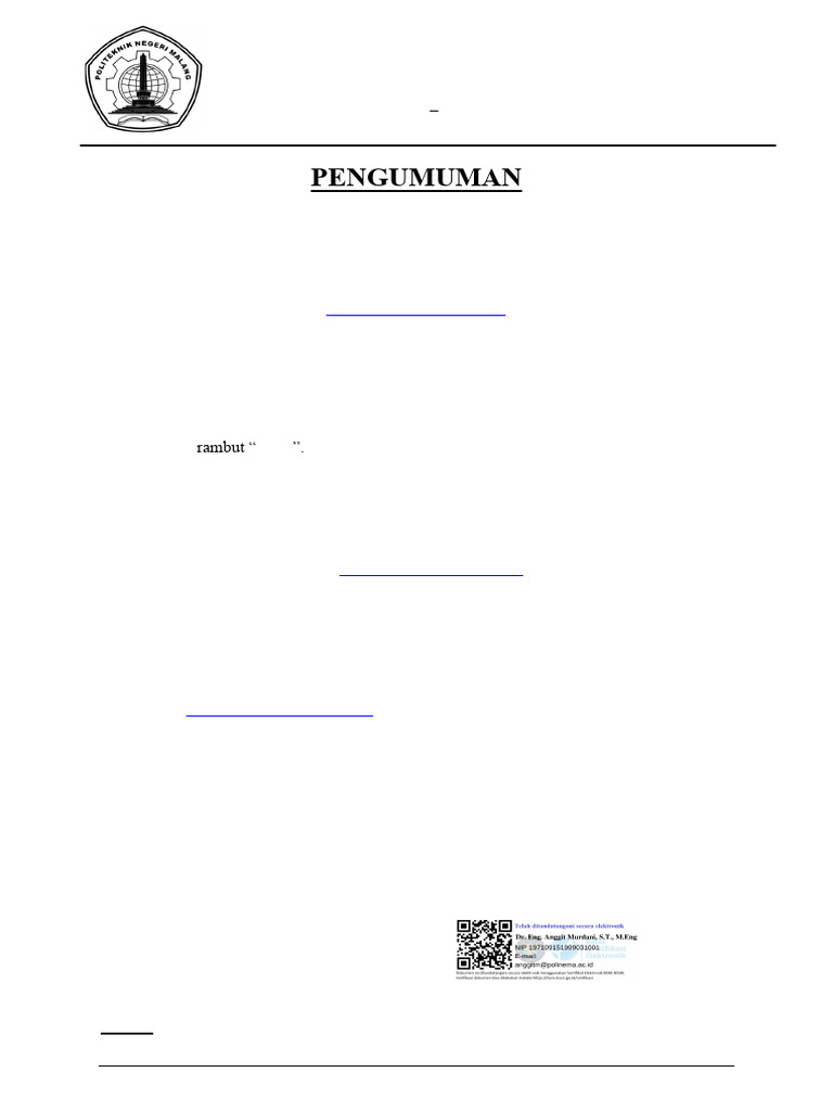 Pengumuman LDK 2024 Gel-5 | PDF