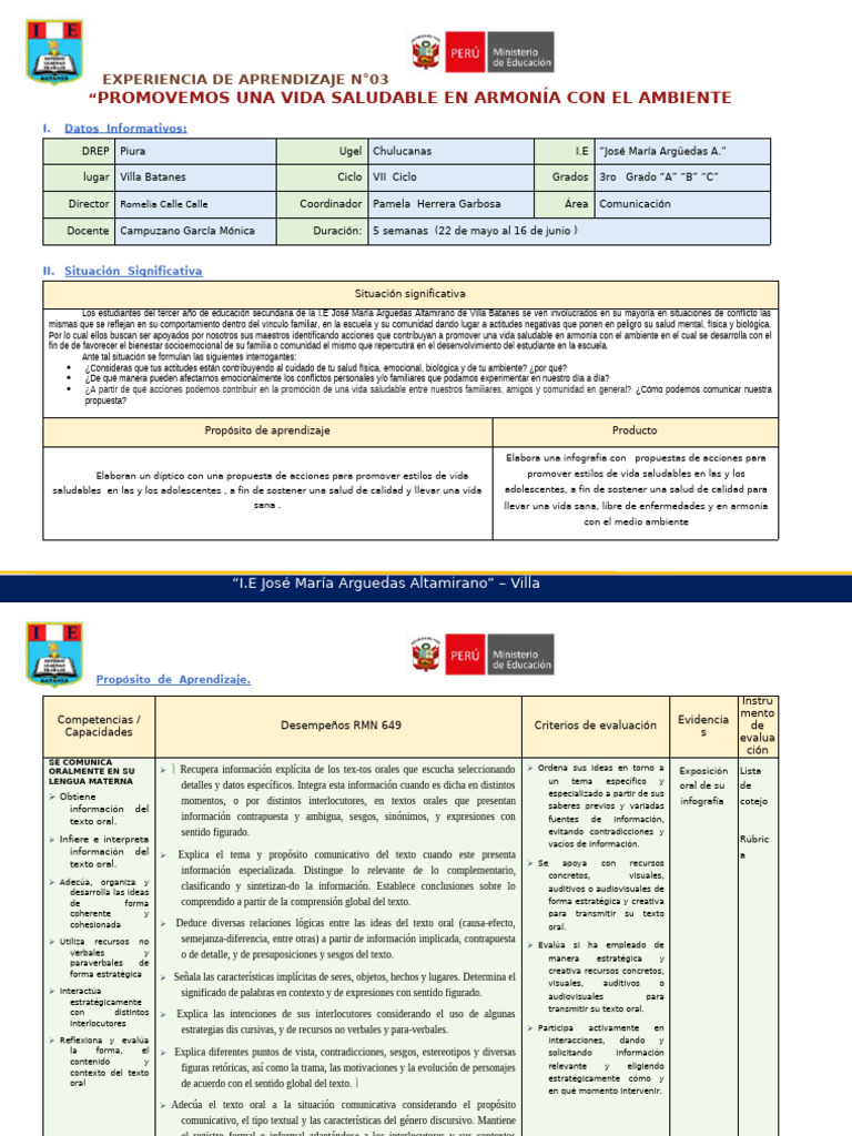 Unidad Didáctica N3 | PDF