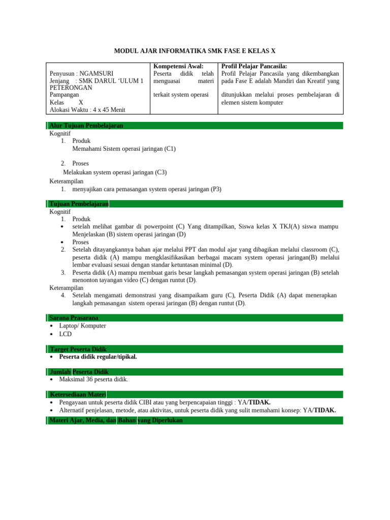 Modul Elemen 2 | PDF