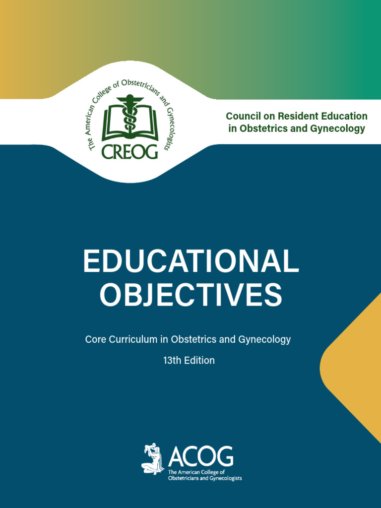 CREOG Educational Objectives 13th Edition | PDF