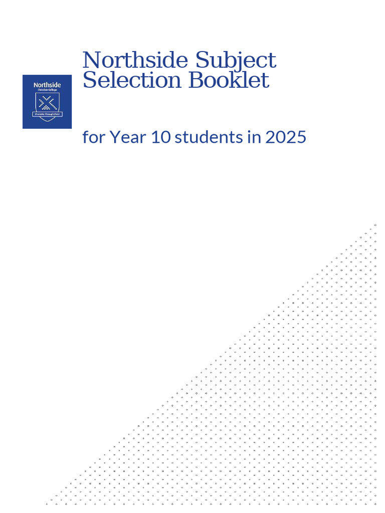 Year 10 Subject Selection Handbook 2025 | PDF