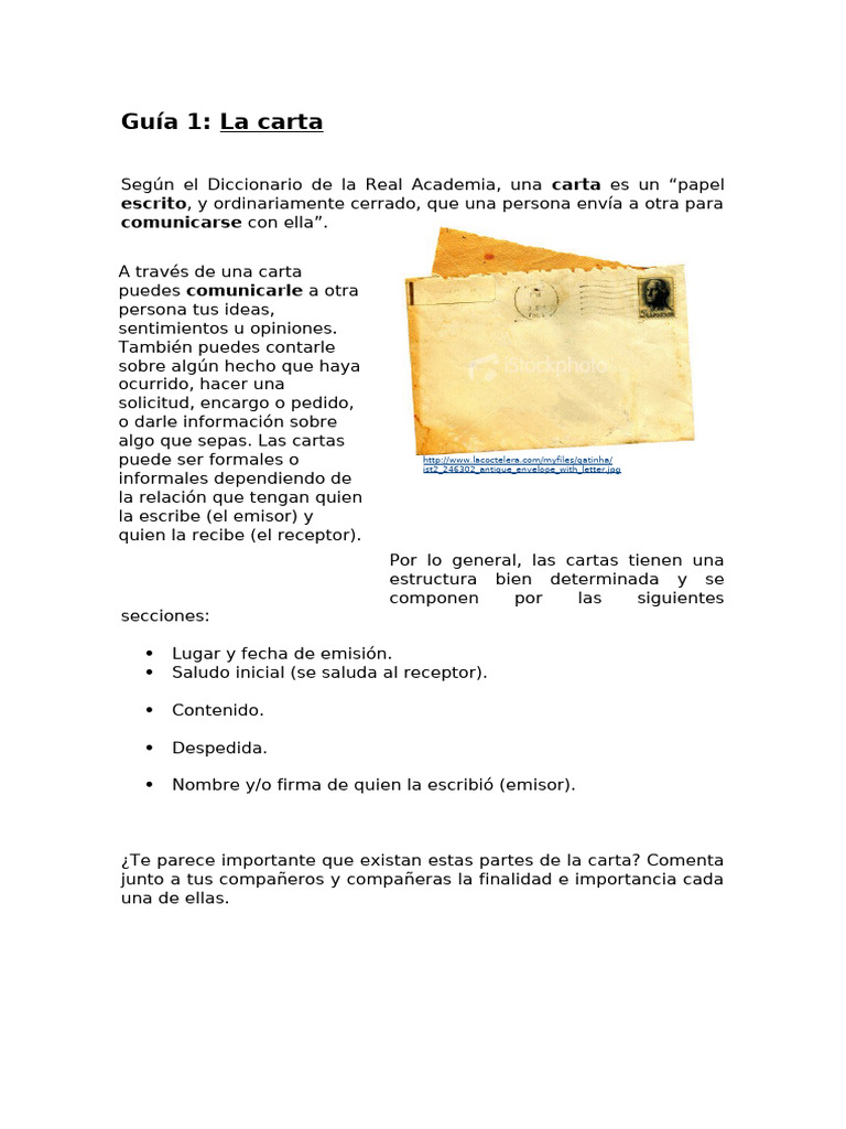 La carta | PDF