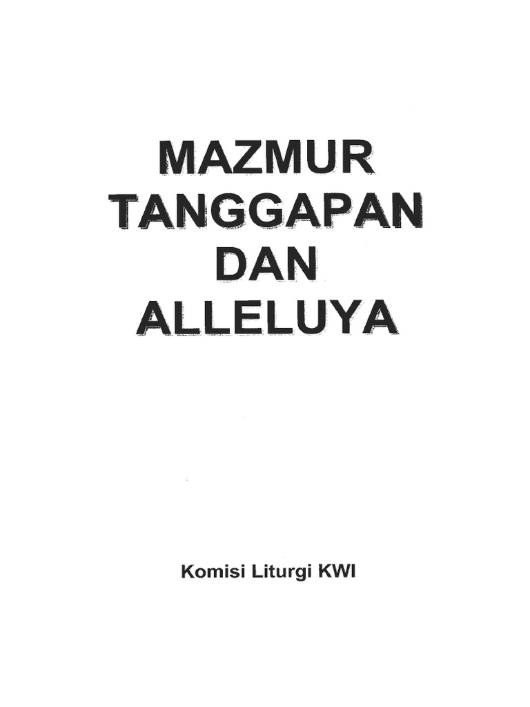 Mazmur Edisi Baru + Revisi | PDF