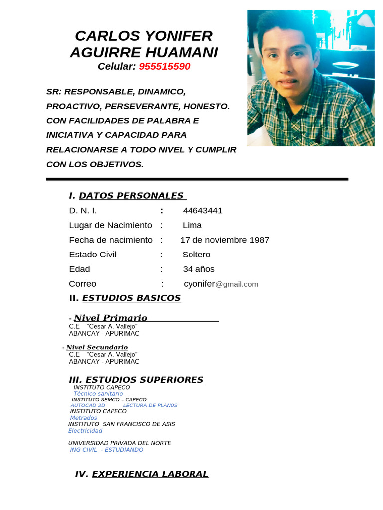 CV Carlosaguirre | PDF