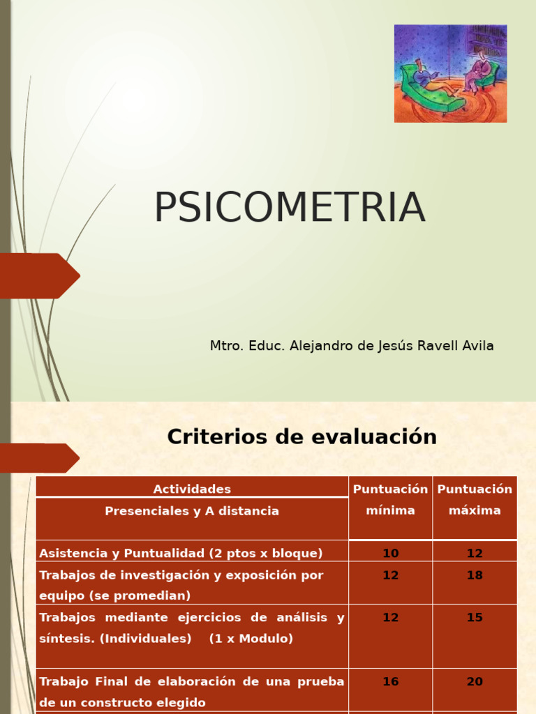 Presentacion Psicometria | PDF