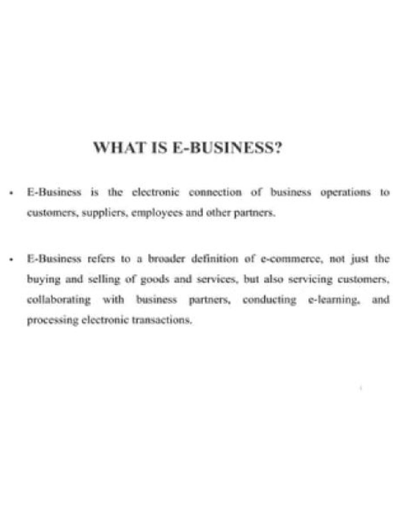 E BUSINESS | PDF