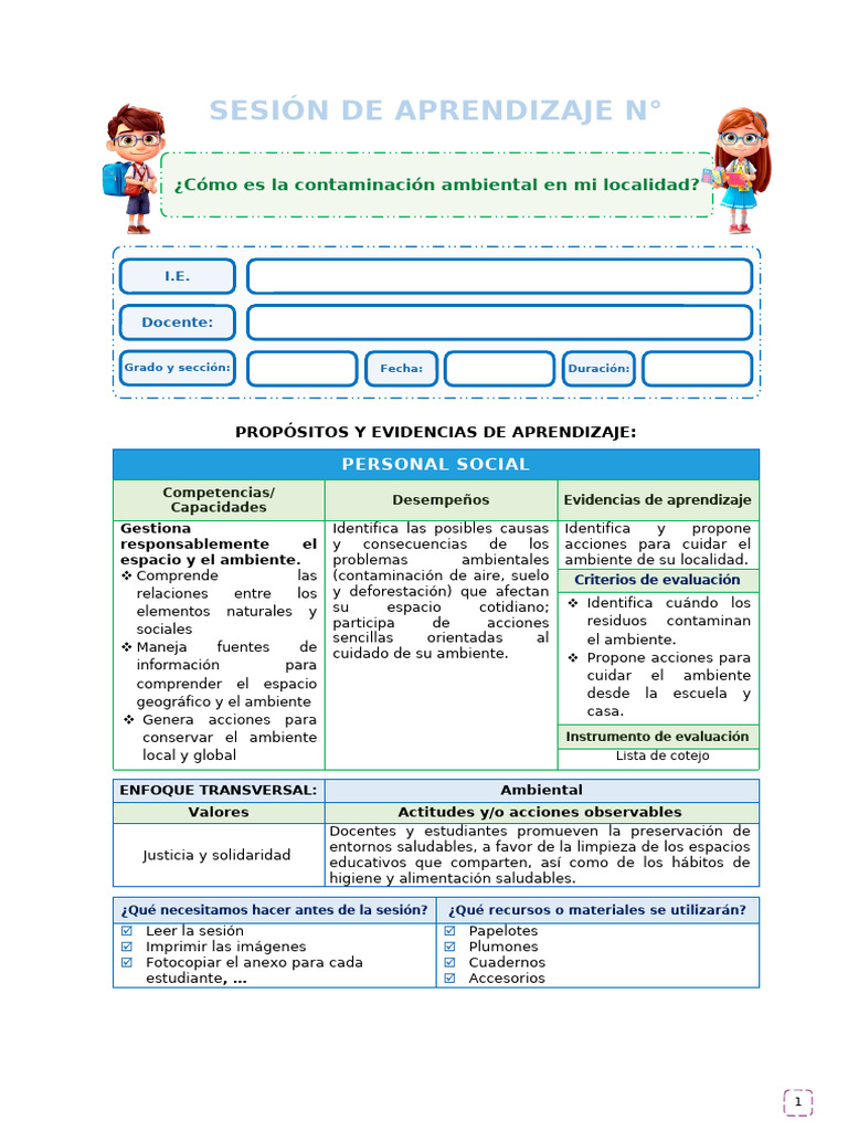 Sesiones de Aprendizaje - Semana 3 - UD IV - Editora Quipus Perú | PDF