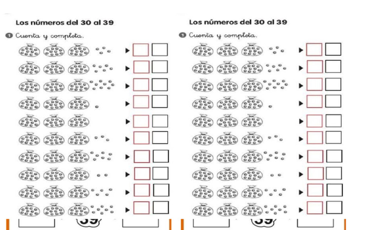Numeros Hasta El 39 | PDF