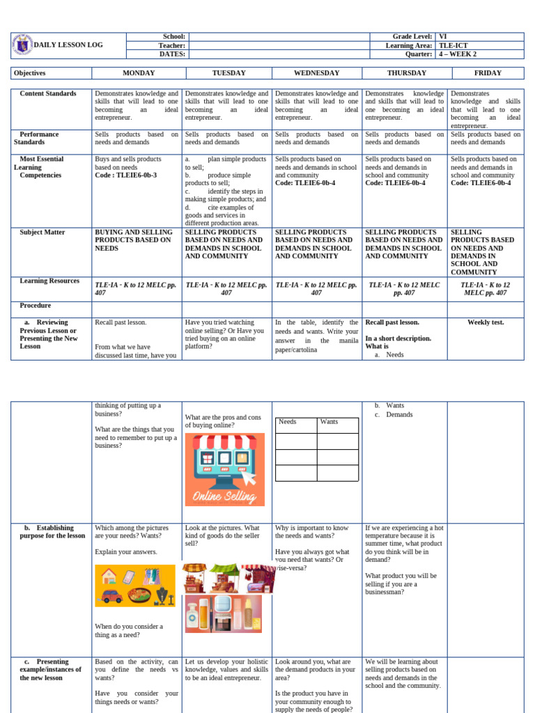 Q1 DLL Week 2-Tle - Ict 6 | PDF
