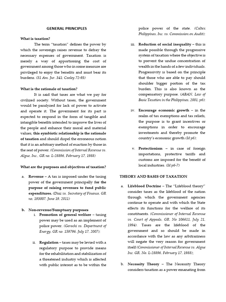 Income Taxation Module 1 | PDF