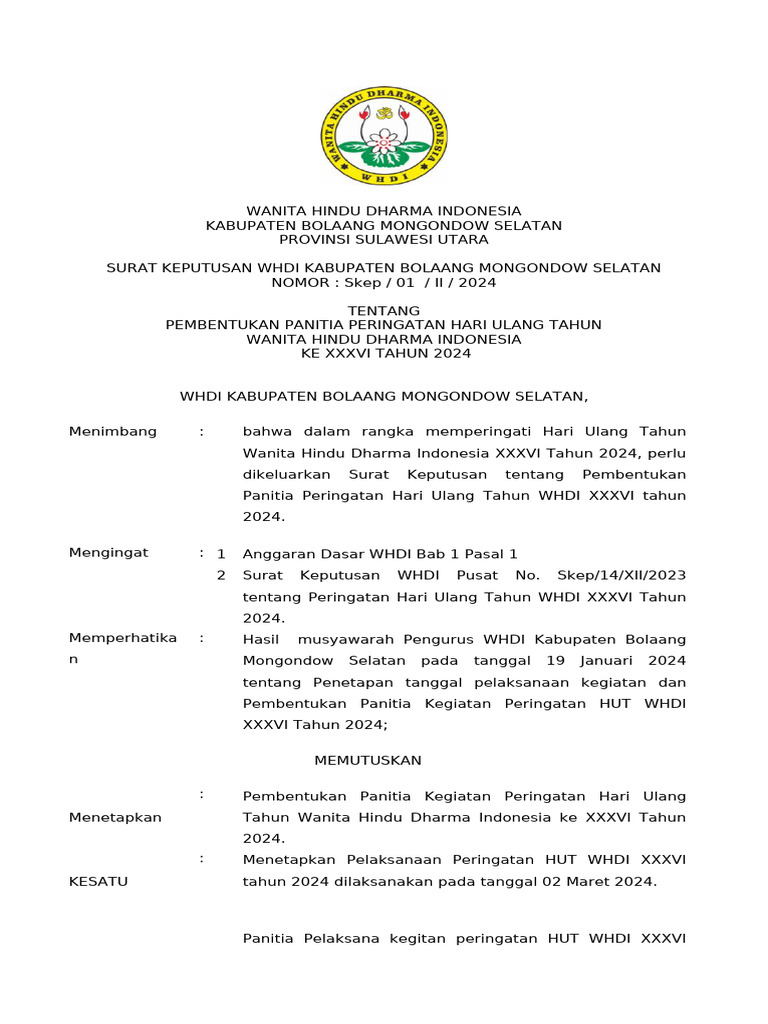 SK Panitia Hut | PDF