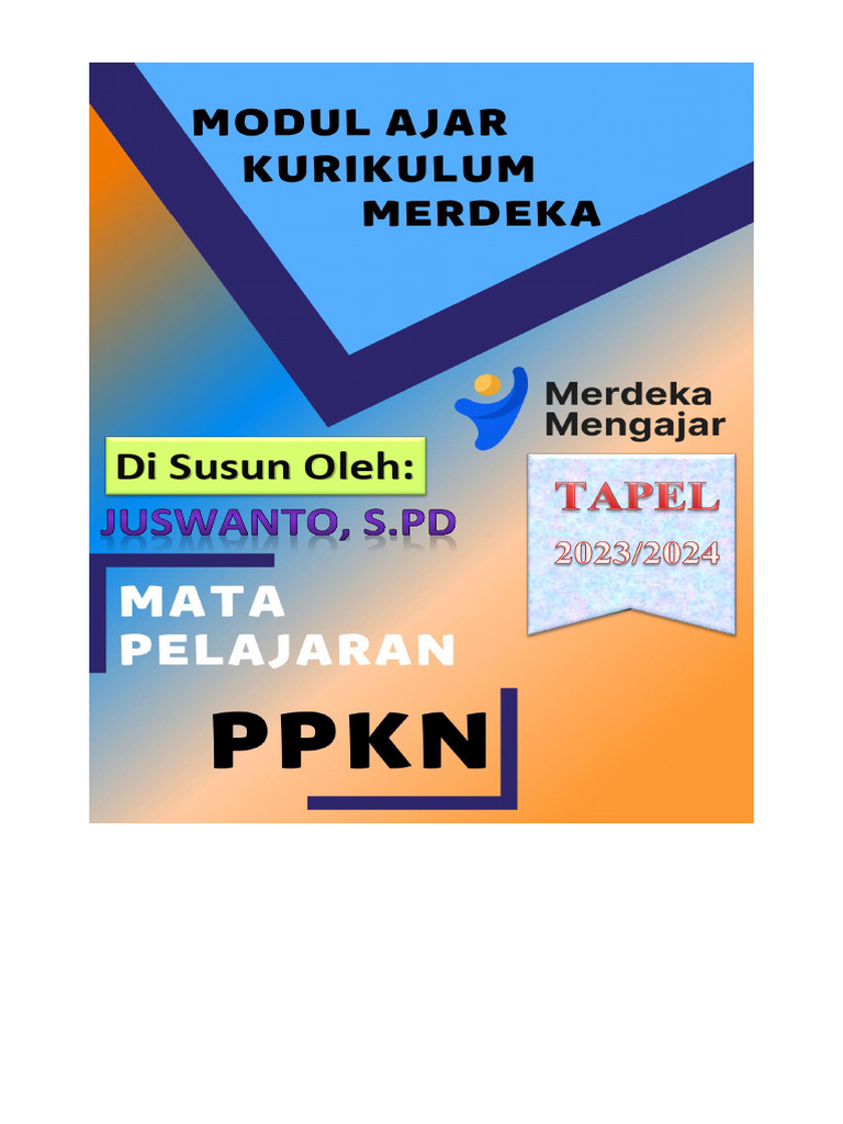 Modul Ajar PKN Kelas 7 BAB 1 Kurmer 2024 | PDF