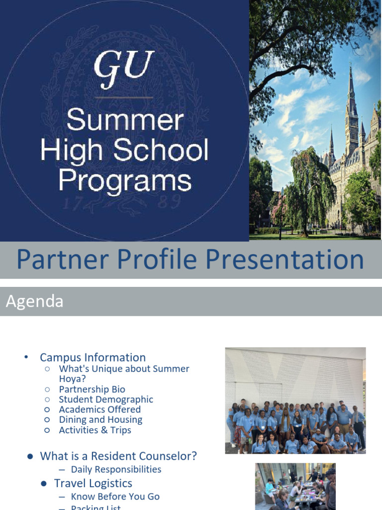 Georgetown Hoya 2024 Partner Profile Presentation | PDF